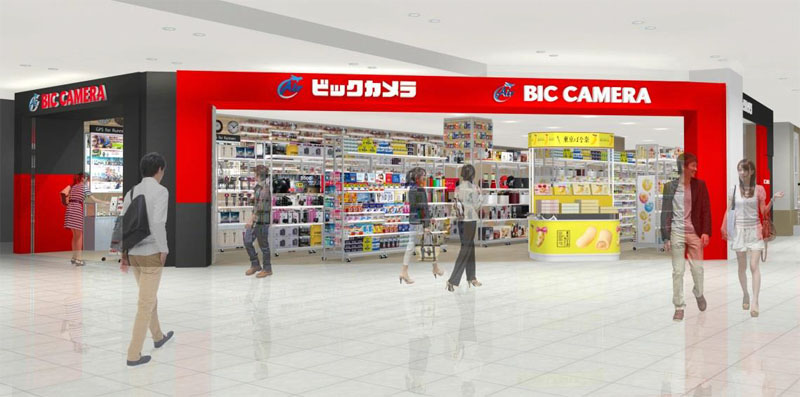 アクアシティお台場に「Air BIC CAMERA」。音響機器やデジカメから東京土産の菓子まで - AV Watch