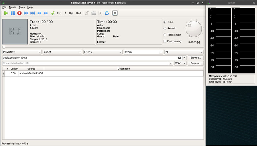 プロ向けハイレゾ対応音楽ソフト「HQPlayer4 Pro」。WavPack対応 - AV Watch